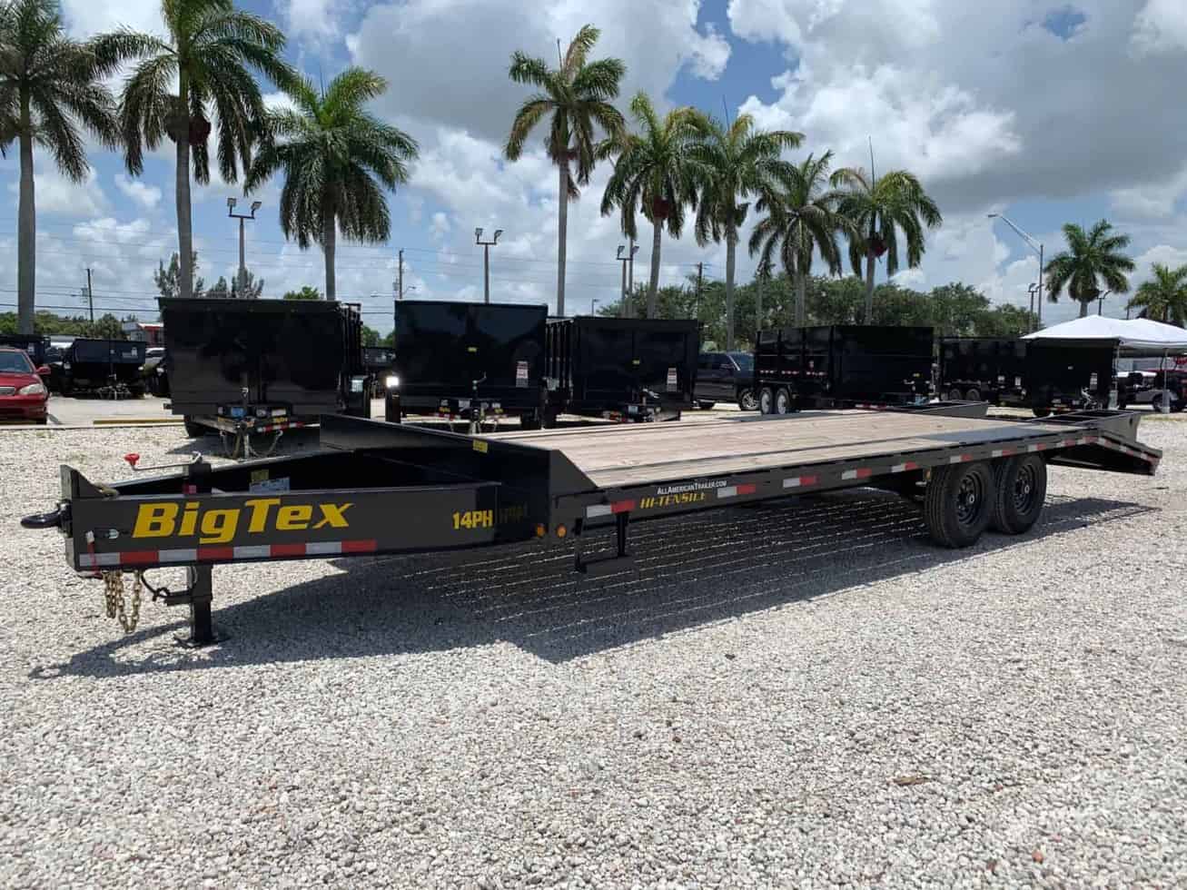 BIG TEX 25' DECKOVER TRAILER 7 TON 14PH-20+5 | Trailer Nation